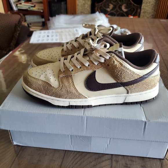 Nike | Shoes | Nike Dunk Low Retro Beige Brown Sneakers Mens Size 9 ...